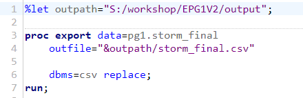 Solved: Macro Variable in Proc Export - SAS Support Communities