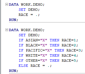 Solved: Assistance with Recoding 5 variables into 1 new variable - New ...