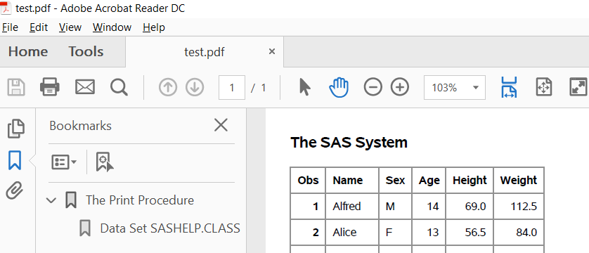 Possible to customize tab names via ODS PDF? - SAS Support Communities