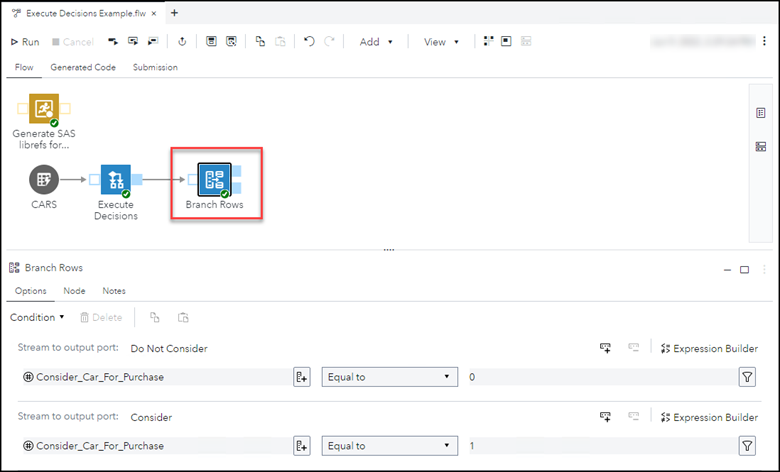 SAS Viya: SAS Studio Flow Execute Decisions Step - SAS Support Communities