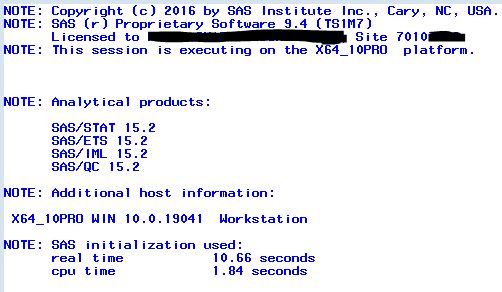 How to get the hardware info about SAS/CONNECT session - SAS Support ...