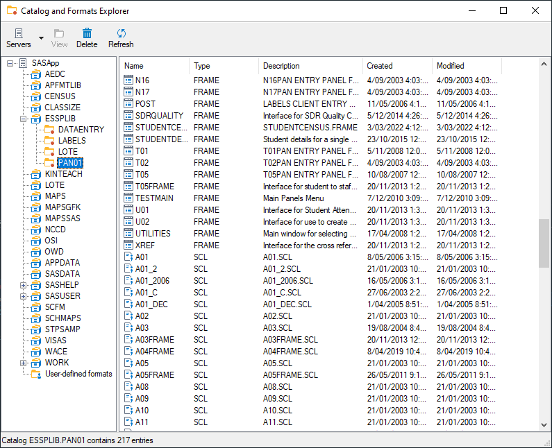 Help with running Catalog Programs in SAS EG. - SAS Support Communities