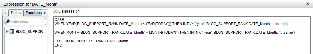 Use Rank in SAS Visual Analytics to display the last date, month or ro ...