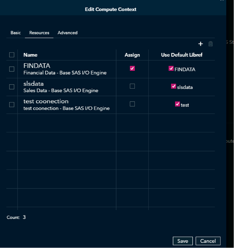 Managing Connections to Data Sources and SAS Libraries for Compute Sessions in SAS Viya
