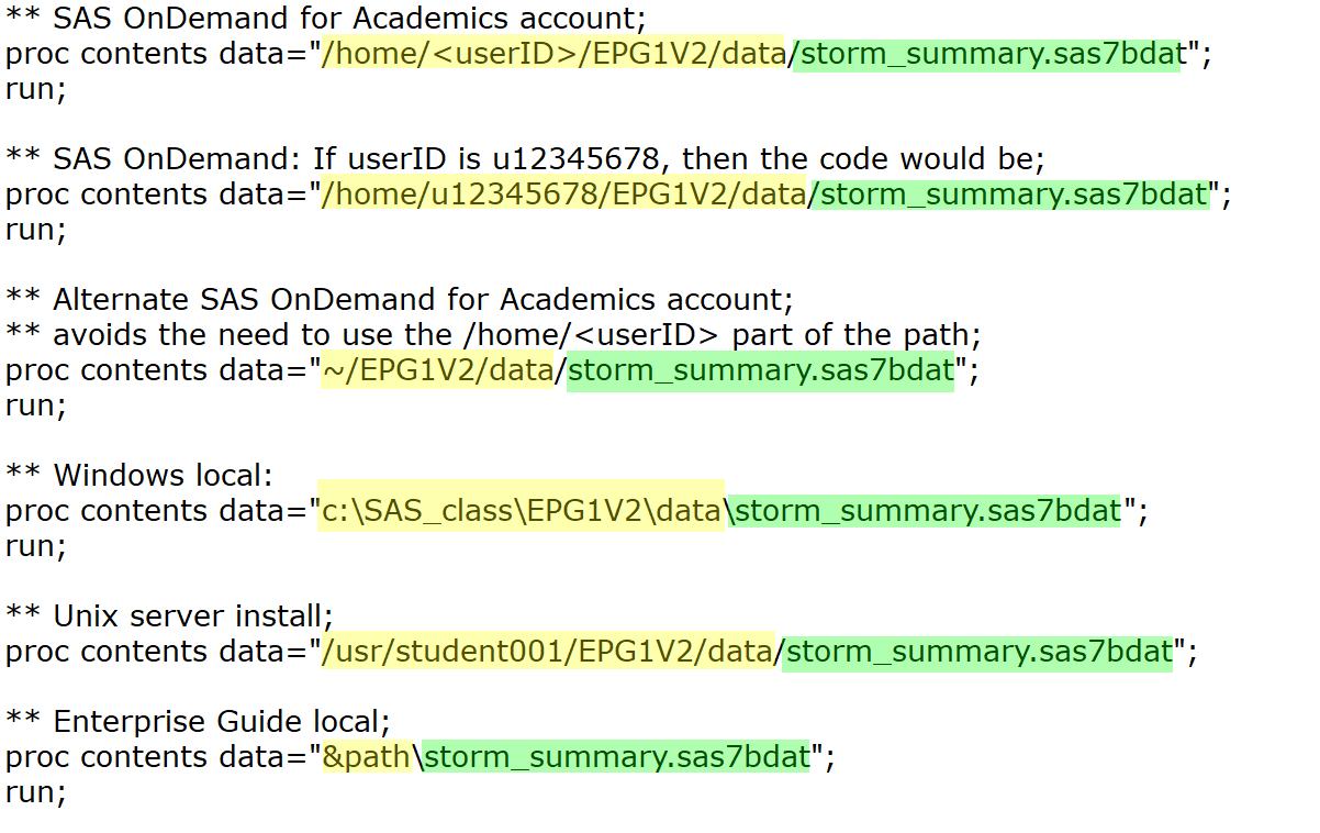 activity 2.03 of SAS Programming 1 - SAS Support Communities