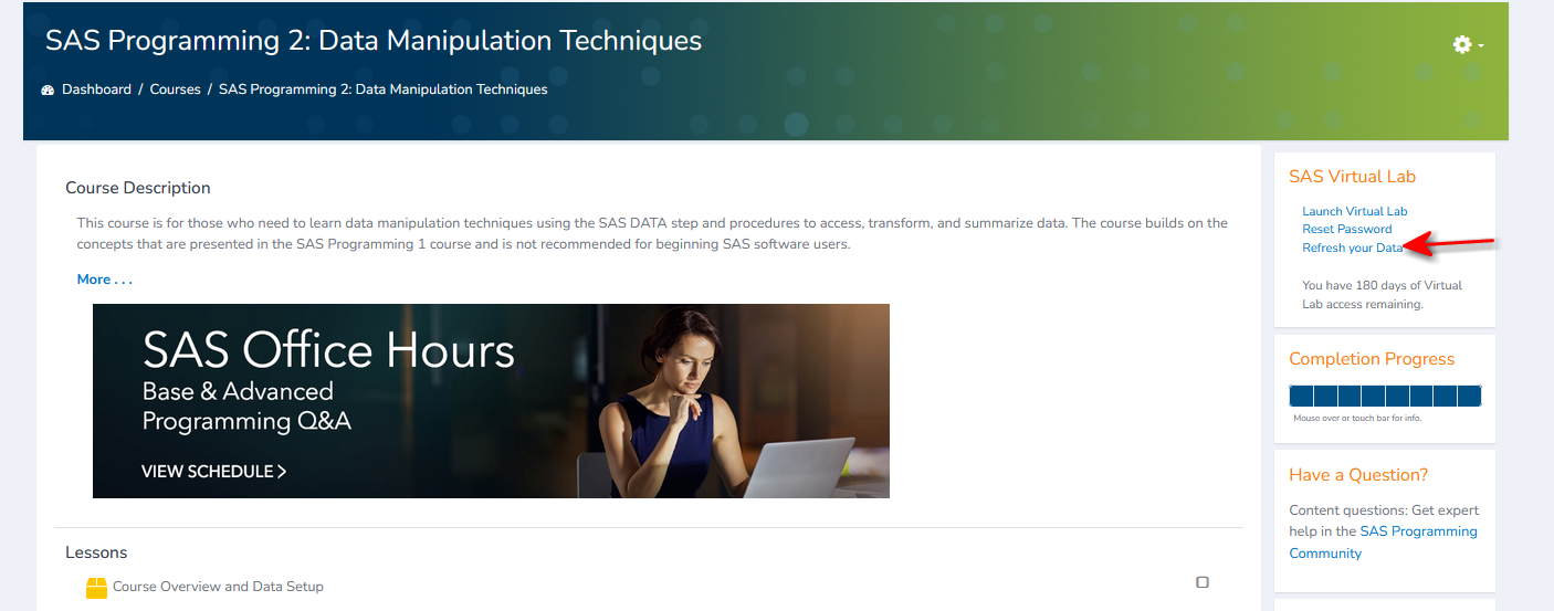 Programming 2: EPG2V2 Folder is missing in SAS Virtual Lab - SAS ...