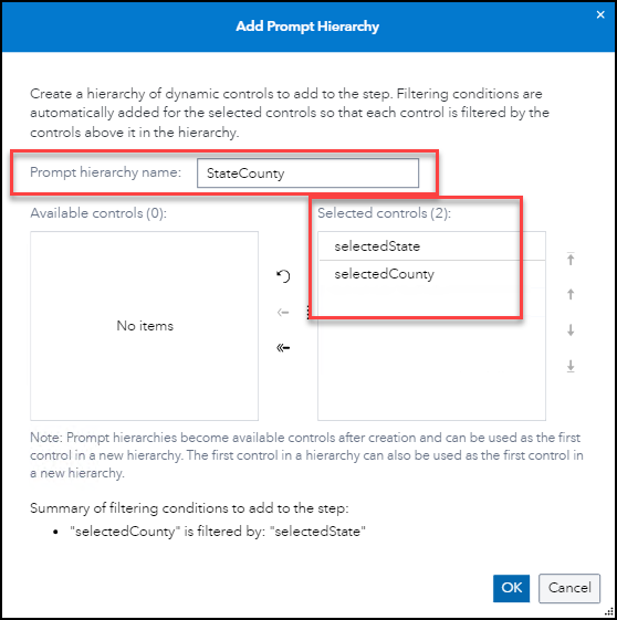 SAS Viya: Using Cascading Prompts in a Custom Step