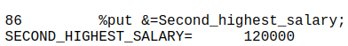 Nth highest salary using Data Step function - SAS Support Communities