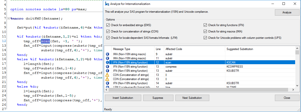 SAS Code Analyzer for Internationalization - SAS Support Communities