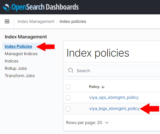 Managing Logging Data Retention Period And Size In Sas Viya Monitoring For Kubernetes