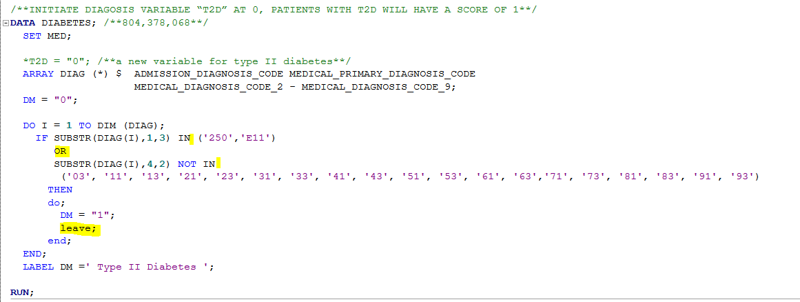 Solved: SUBSTRING TO IDENTIFY PATIENTS WITH A DISEASE - SAS Support Communities