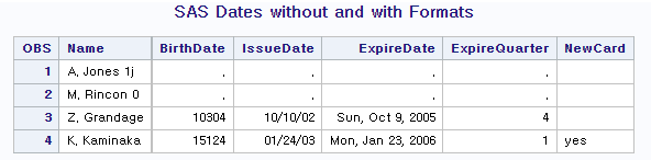 [SAS 활용 노하우] 날짜 데이터 활용 및 Retain/ Sum Statement - SAS Support Communities