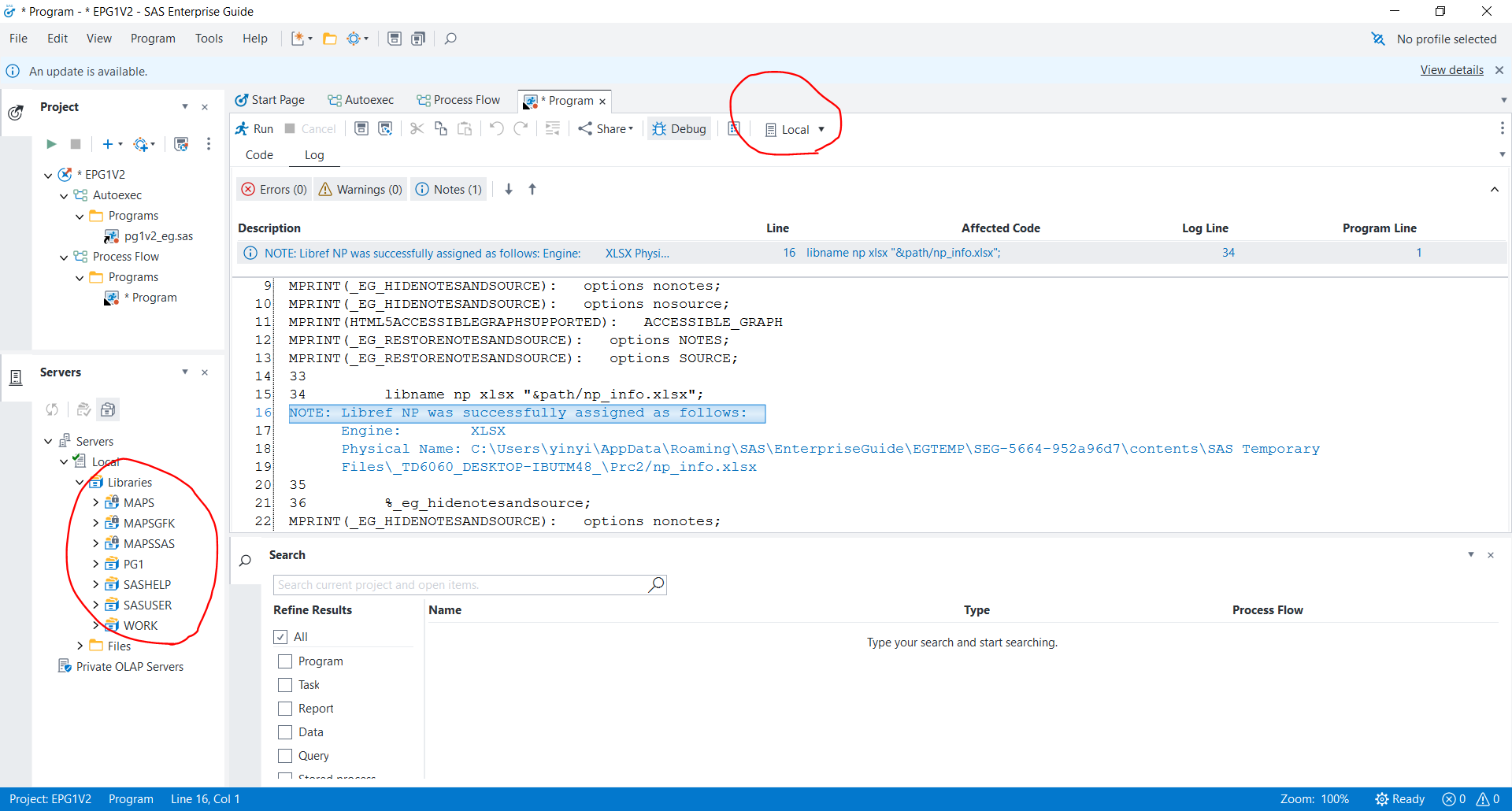 I cannot find the library I created in Enterprise Guide - SAS Support Communities
