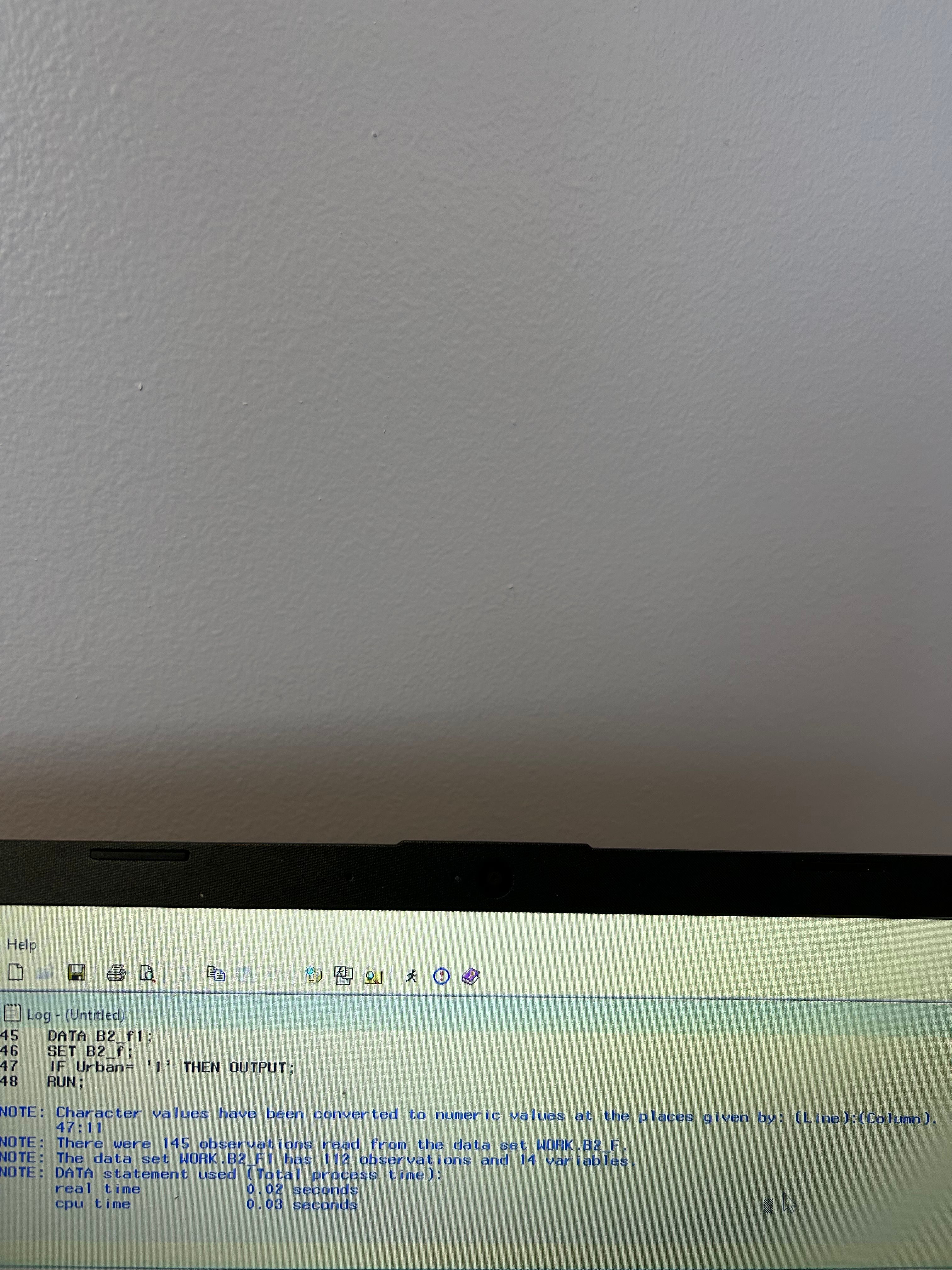 Solved: New SAS User: Student needing help - SAS Support Communities