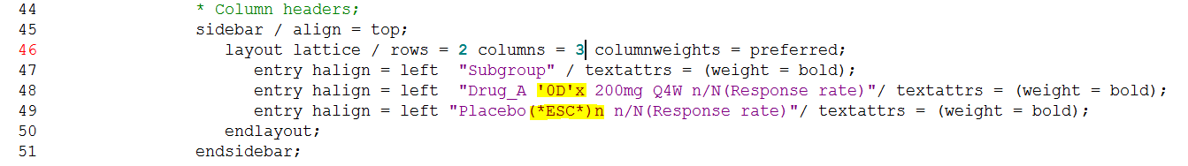 PROC TEMPLATE QUESTION to split the label into 2 lines - SAS Support ...