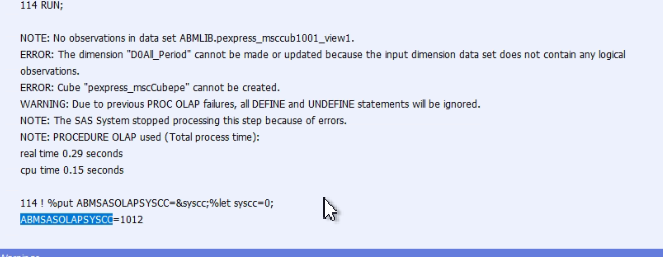 HELP!!! I HAVE PROBLEM TO GENERATE CUBES OLAP IN SAS CPM - SAS Support ...