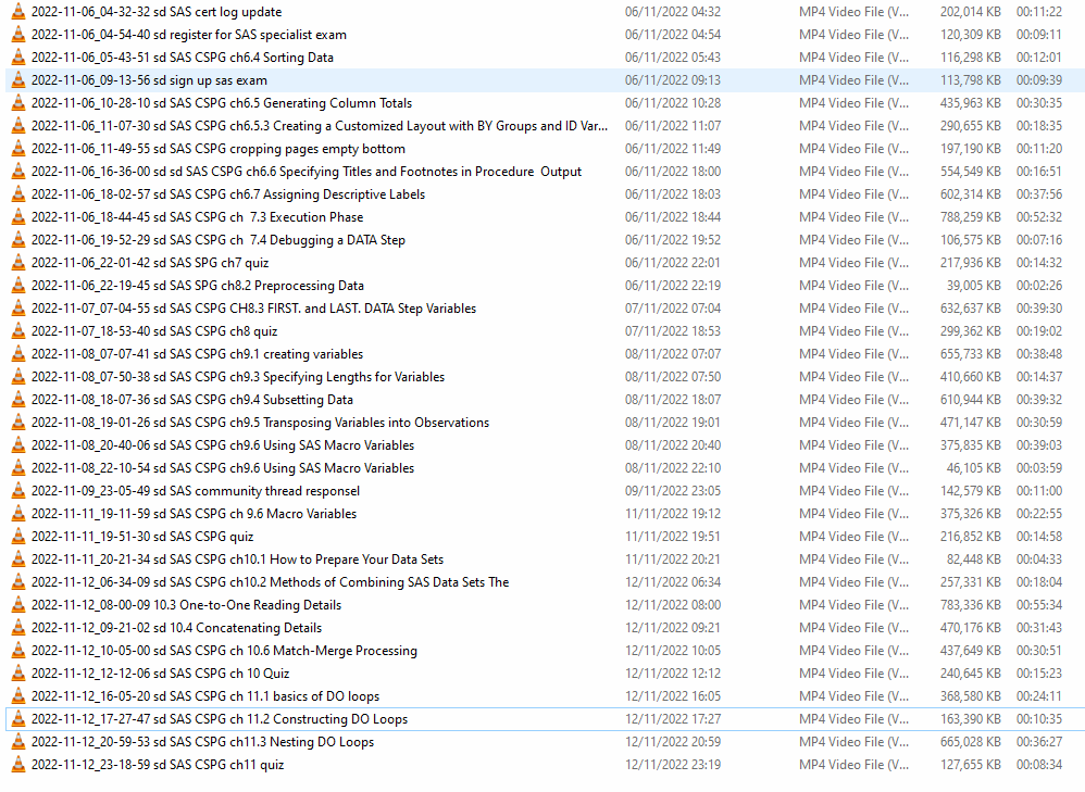 My SAS Certification Log - SAS Support Communities