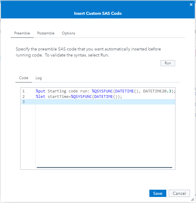 Where to configure the SAS Programming Run-time with broader or narrower scope