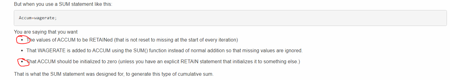 Solved: Why is x=x+y not working but x+y works? - SAS Support Communities