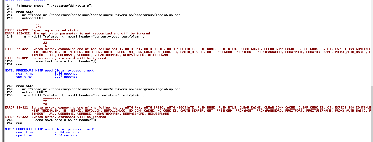 proc http method = post xpt file - SAS Support Communities