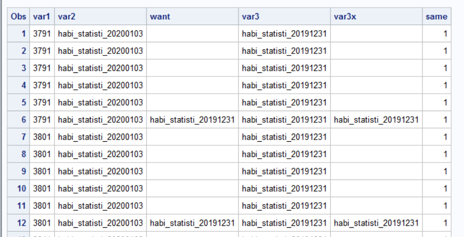 Solved: how to get the previous value - SAS Support Communities