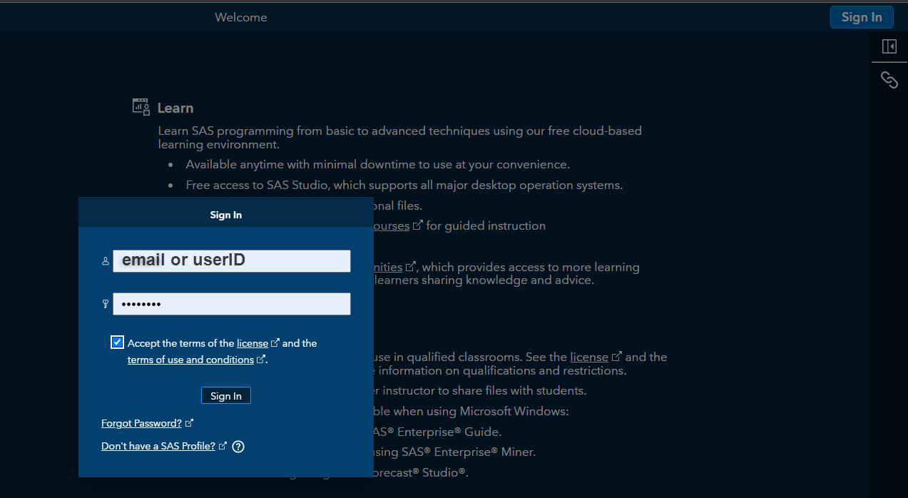New SAS OnDemand for Academics Dashboard - SAS Support Communities