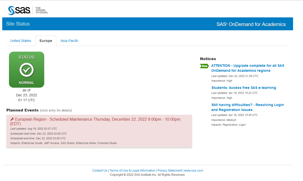New SAS OnDemand for Academics Dashboard - SAS Support Communities