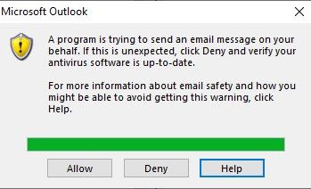Solved: Outlook Pop up when trying to send email - SAS Support Communities