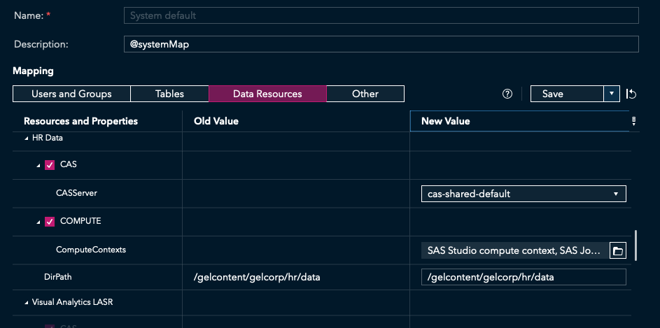Mapping SAS Viya Resources during Content Migration