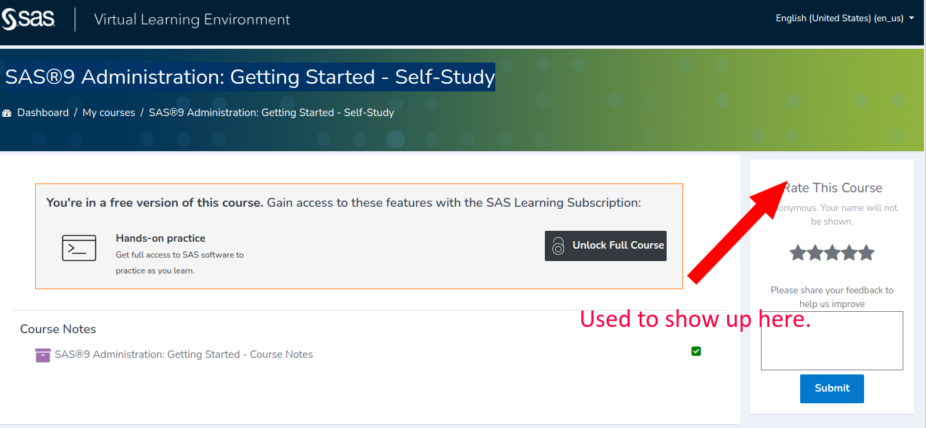 Solved: No Access to Virtual Lab for Self Study Courses - SAS Support Communities