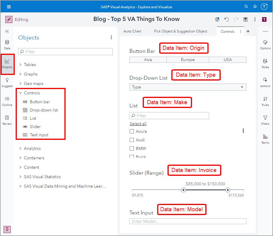Top 5 Things you need to know for using SAS Visual Analytics