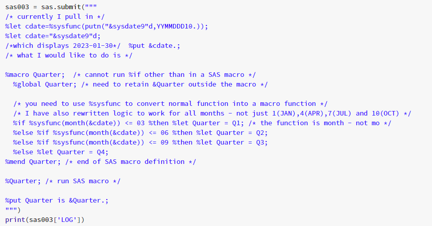 Solved: %if then %let - SAS Support Communities