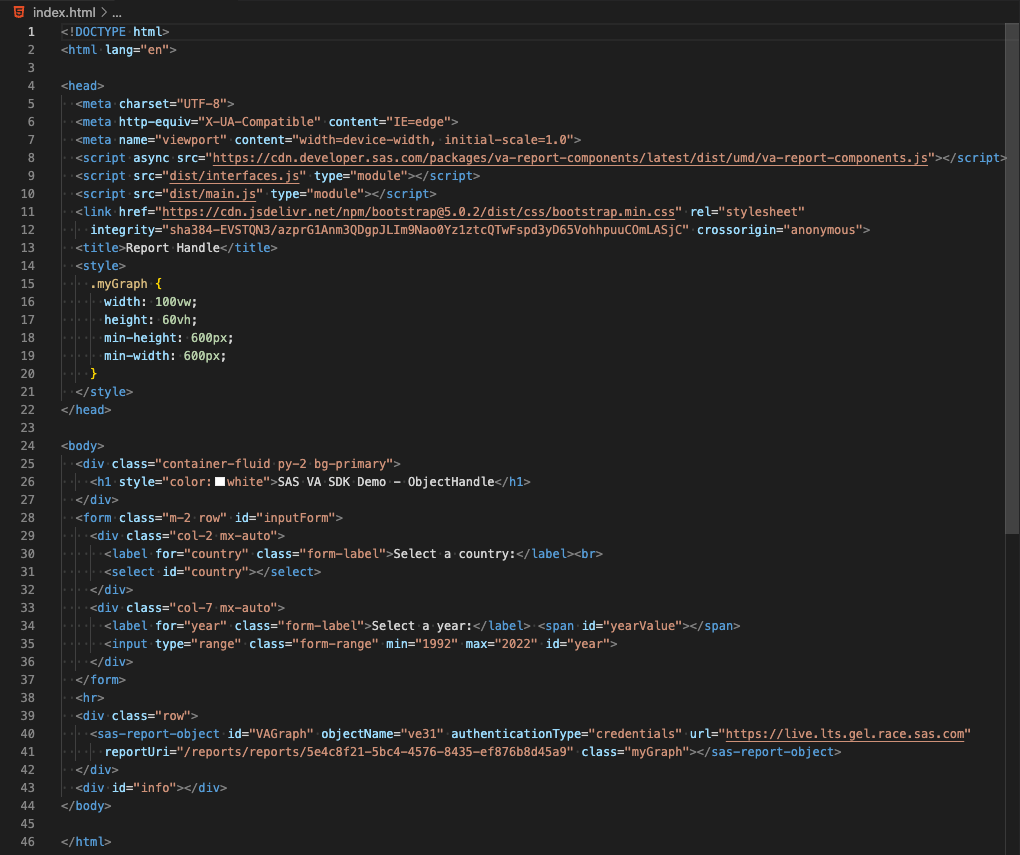 Deeper Integration Of Sas Viya Sdk Content Into Your Custom Web Application
