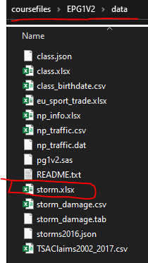 Solved: Question about Accessing Data-Activity- reading excel data - Page 3 - SAS Support ...