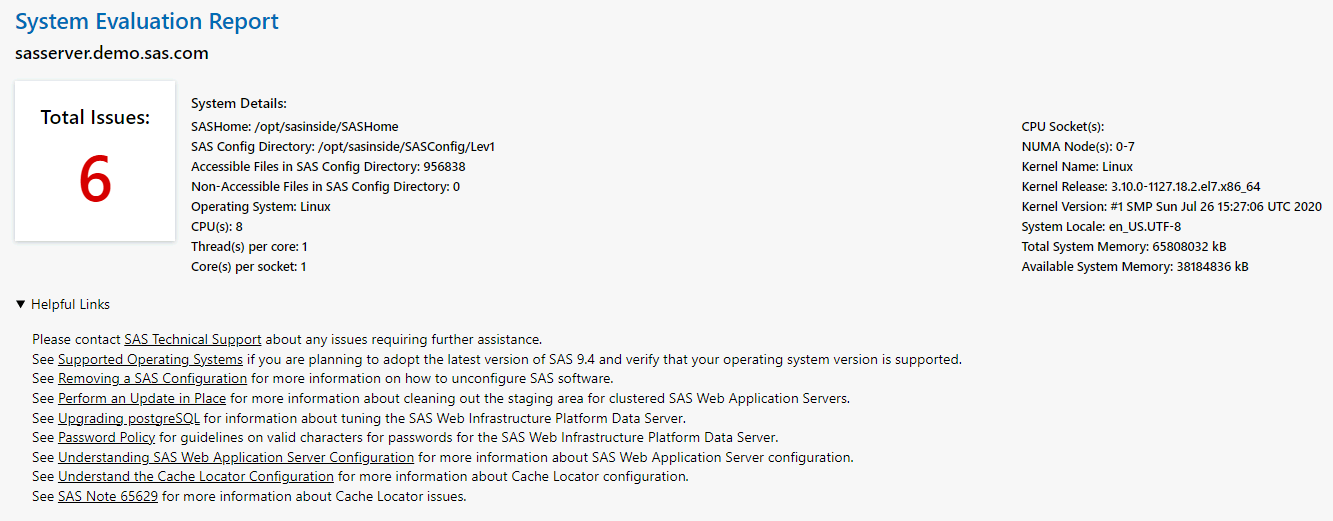 Considerations for Updating to SAS 9.4 M8