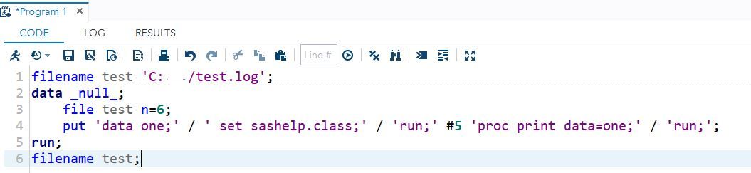 put statement and line break using / - SAS Support Communities