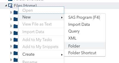 Unable to make a new folder in SAS OnDemand for Academics - SAS Support Communities