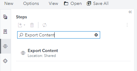 How to use the Export Content Custom Step - SAS Support Communities