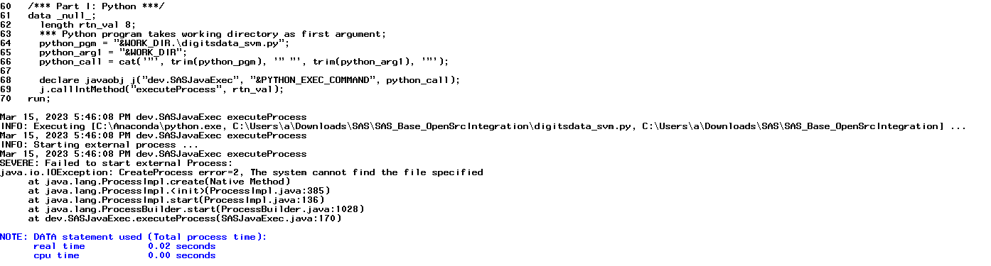 Tip Open Source Integration Using The Base Sas Java Object Sas Support Communities