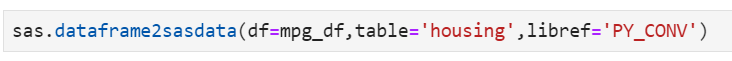 Converting Python data frames to SAS datafiles | SAS Viya for Learners ...