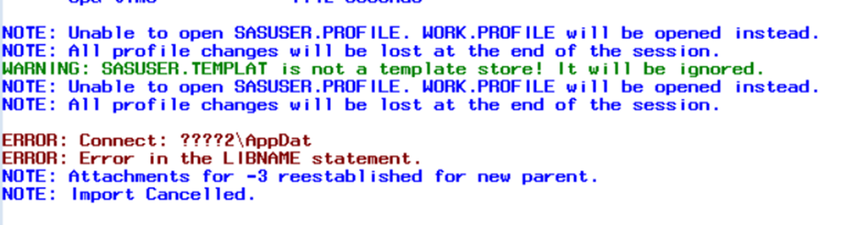 Sas Session Is Shutting Down When Reading Access Db Mdb Sas Support Communities