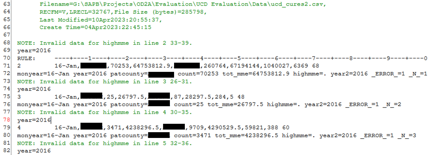Solved: INFILE not reading last column (numeric variable) of csv file - SAS Support Communities