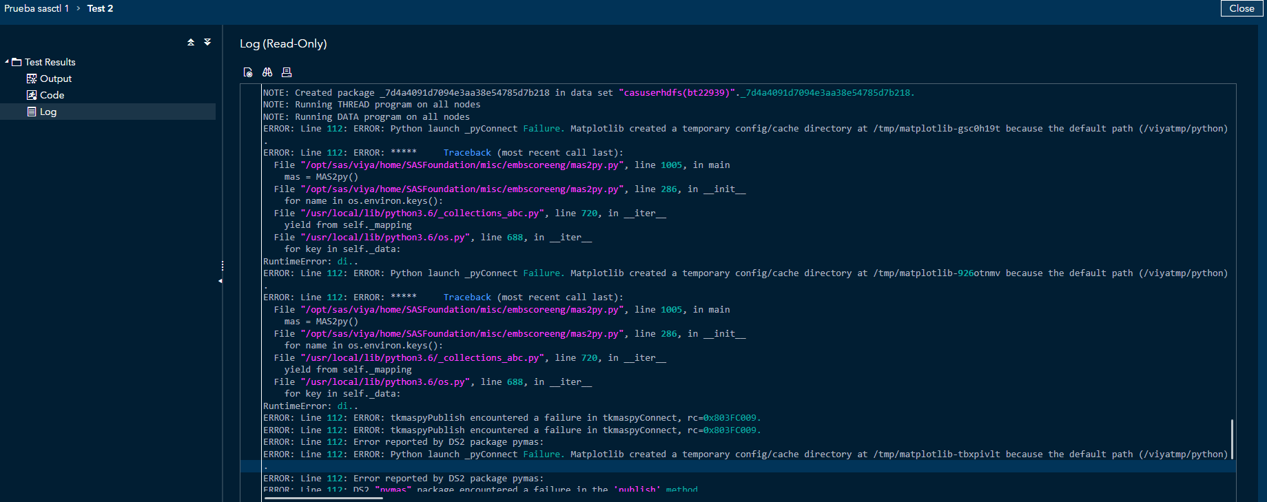 Running A Scoring Test For A Python Model Registered Through Register Sas Support Communities