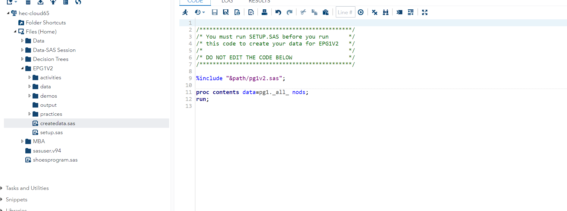 Solved: Trouble setting up the setup.sas and createdata.sas files. - SAS Support Communities