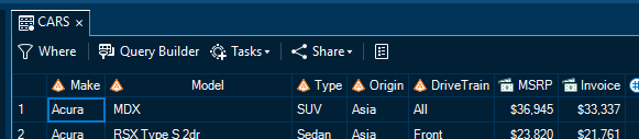 Solved: How do I hide (or select columns to view) in the data grid? - SAS Support Communities