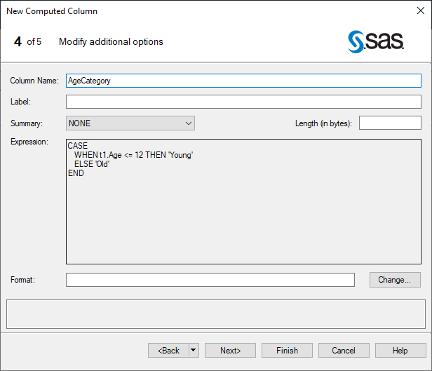 Solved: What is SAS EG equivalent method to create a Case statement? - SAS Support Communities