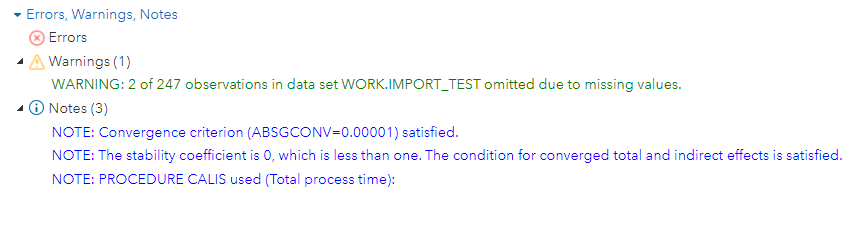 Solved: Fit index issues when running PROC CALIS for path analysis ...