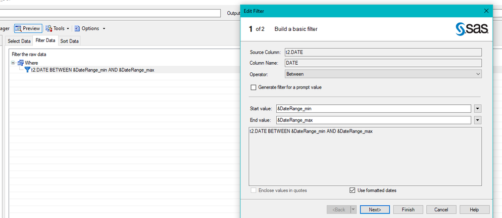 Solved Sas Eg Filter Error Sas Support Communities 