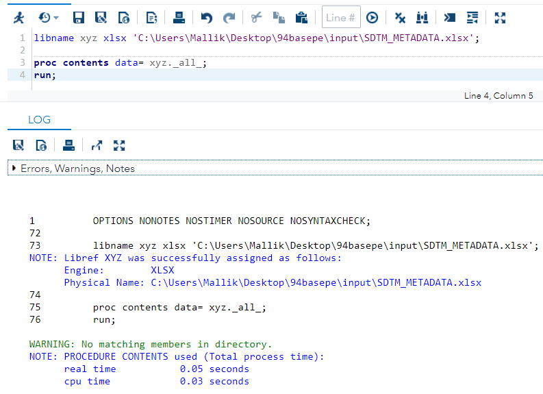 Unable To See The Worksheets In The Library After Using The Xlsx Engin Sas Support Communities
