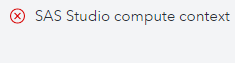 Solved: connection to compute context within viya unavailable - SAS Support Communities